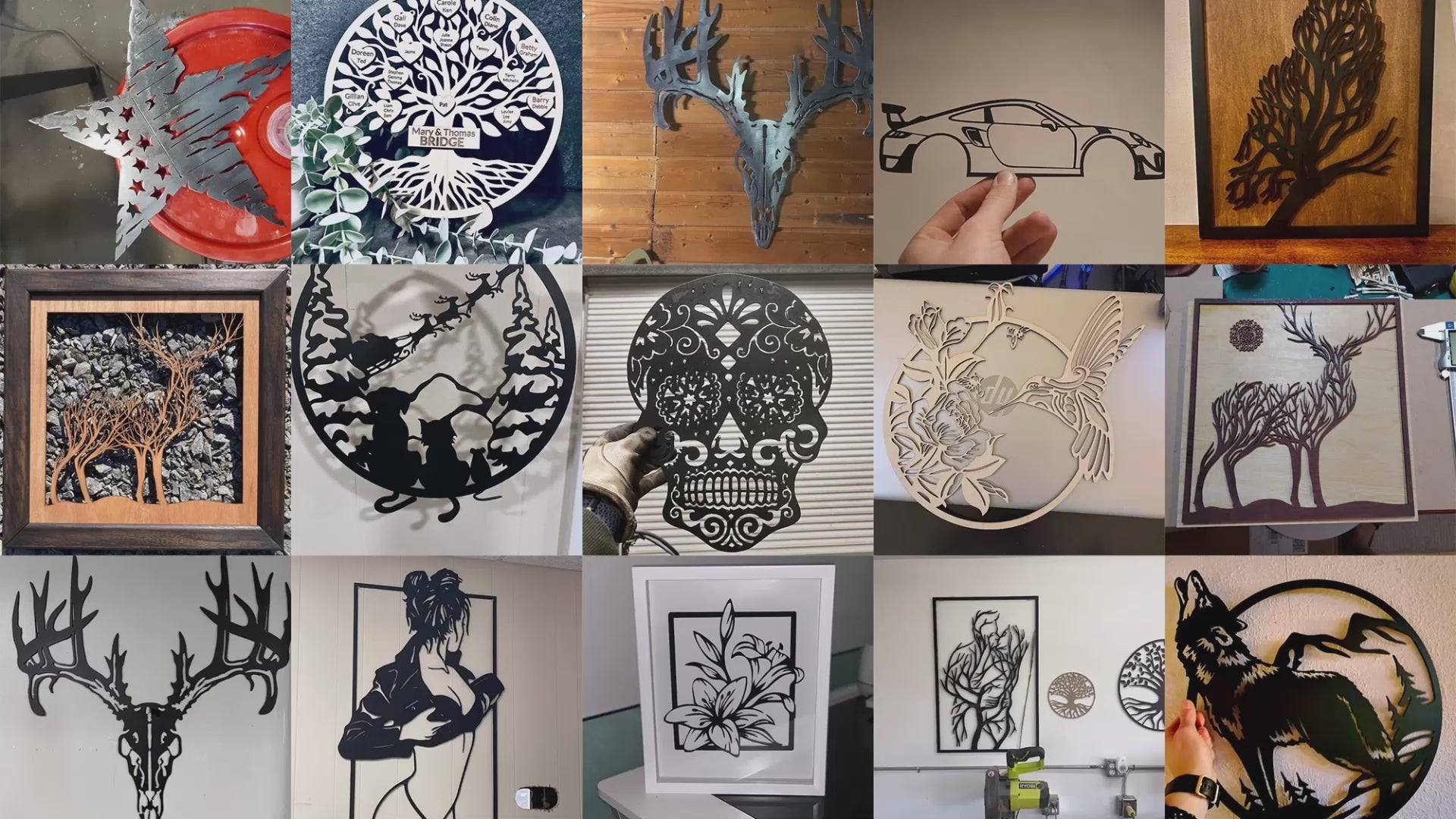 CNC Cut Designs - DXF Files for Plasma - DXF Design CNC Designs Bundle ...